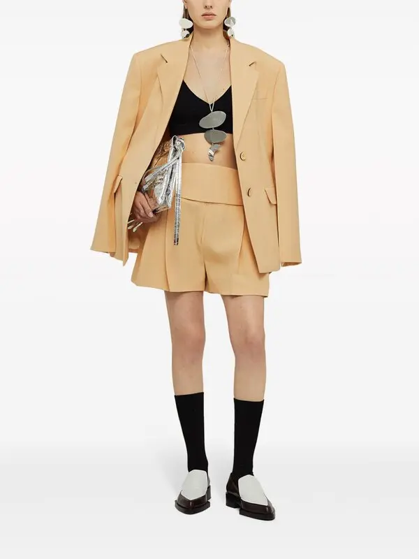 JIL SANDER Single-breasted Crepe Blazer - Orange