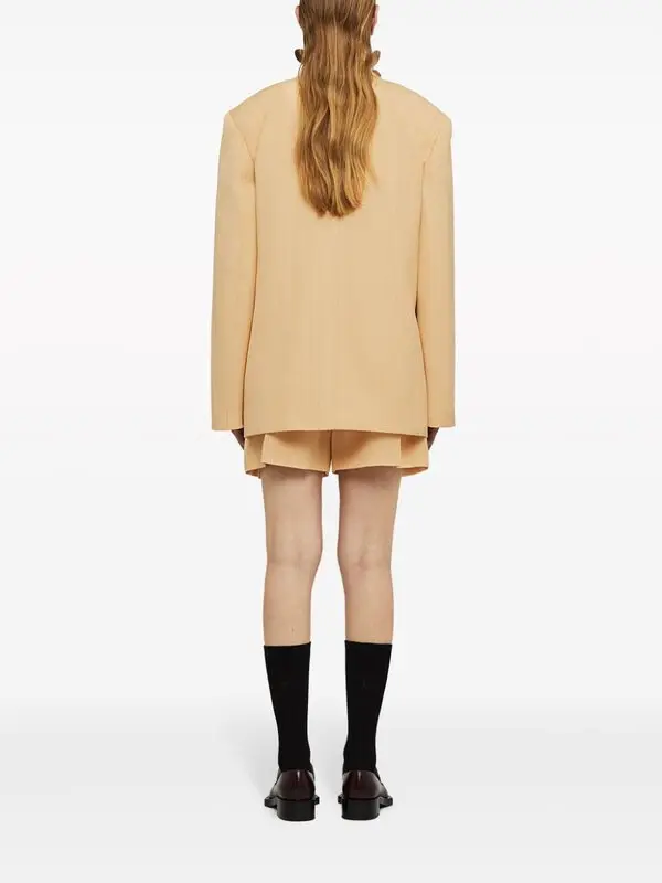 JIL SANDER Single-breasted Crepe Blazer - Orange