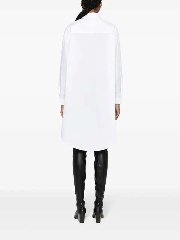 MAISON MARGIELA Logo-print Cotton Shirt Dress