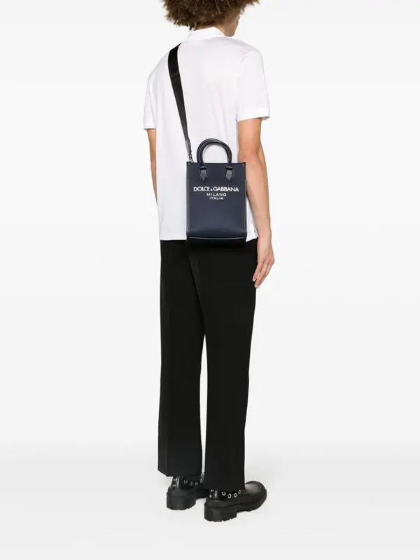 Dolce & Gabbana Small Logo Tote Bag - Blue
