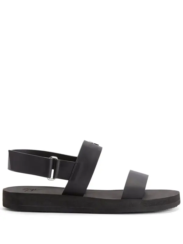 GIUSEPPE ZANOTTI Saiph Logo-plaque Leather Sandals