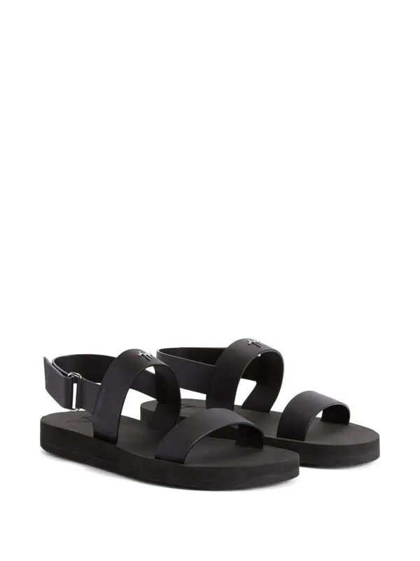 GIUSEPPE ZANOTTI Saiph Logo-plaque Leather Sandals