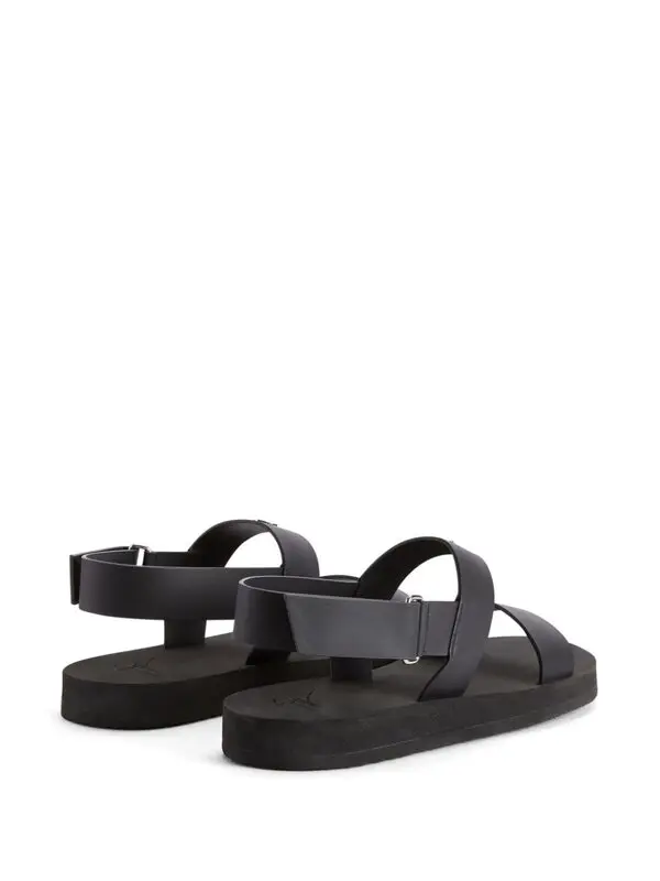 GIUSEPPE ZANOTTI Saiph Logo-plaque Leather Sandals