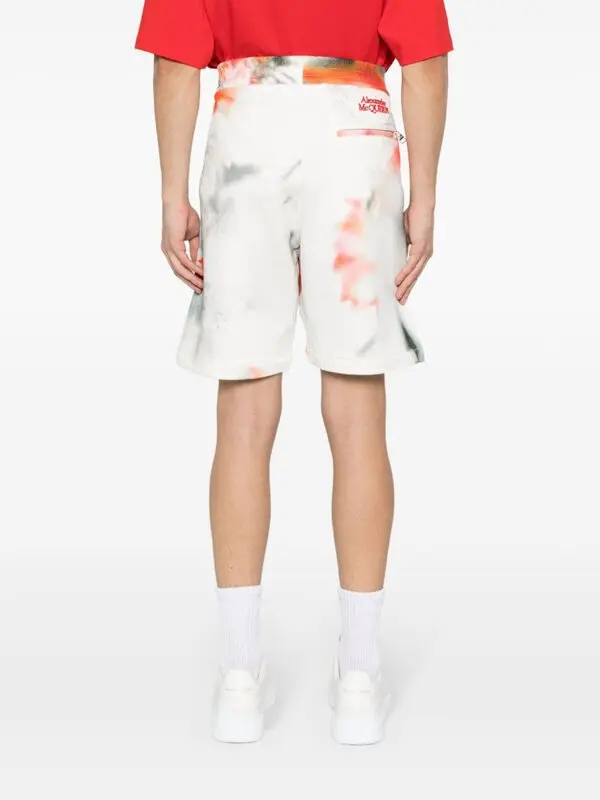 Alexander McQueen Tie-dye Bermuda Shorts