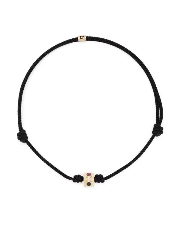 Luis Morais 14kt Yellow Tourmaline Cord Bracelet - Gold
