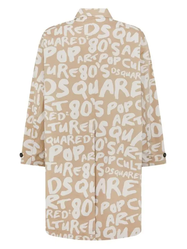 Dsquared2 Logo-print Trench Coat