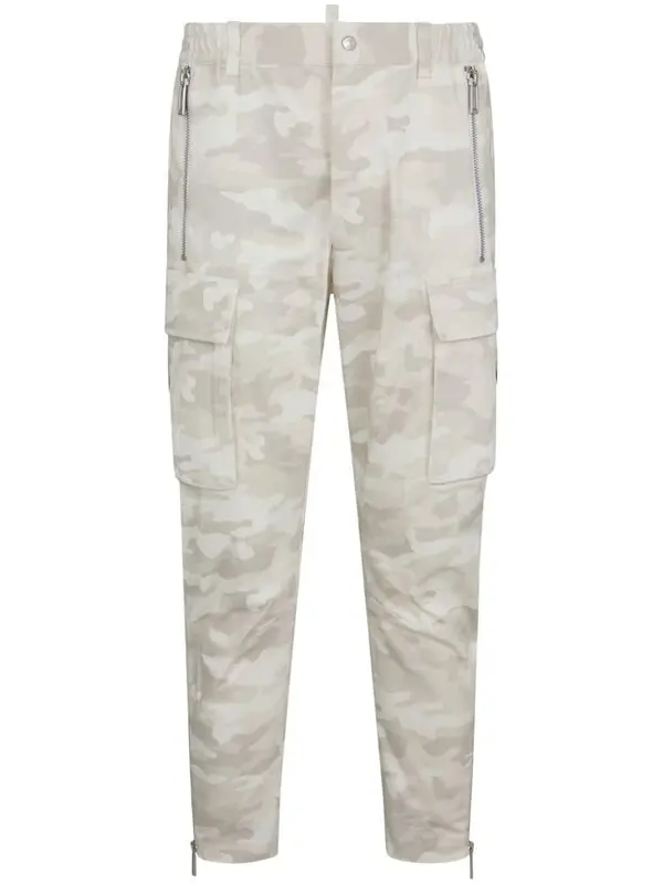 Dsquared2 Tapered Camouflage-print Cargo Trousers