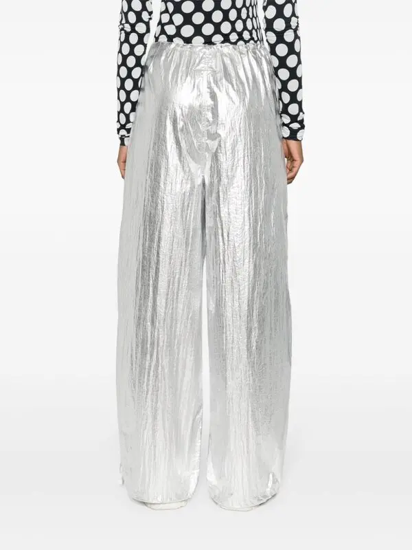 MAISON MARGIELA Drawstring-fastening Metallic Trousers