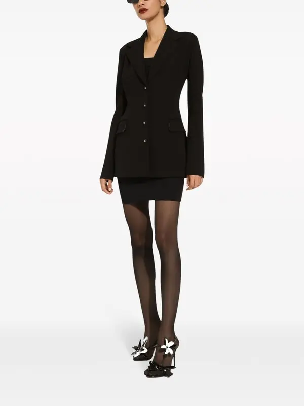 Dolce & Gabbana Single-breasted Fitted Blazer - Black