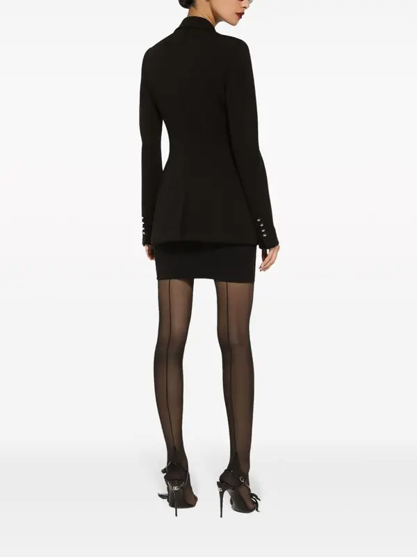 Dolce & Gabbana Single-breasted Fitted Blazer - Black