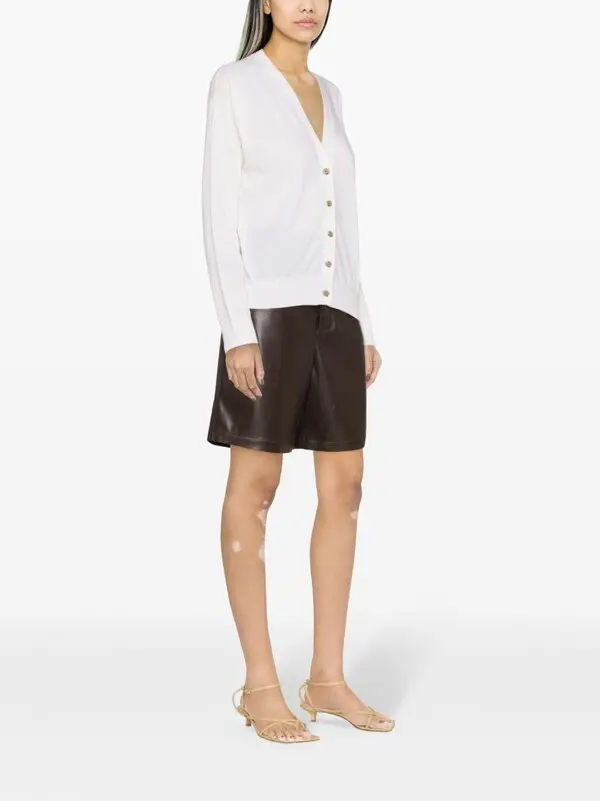 LISA YANG Buttoned V-neck Cardigan - White