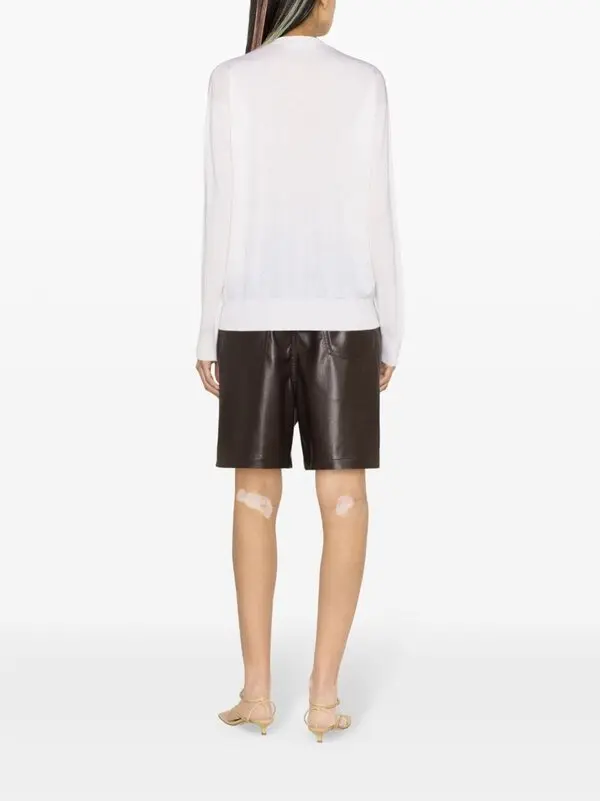 LISA YANG Buttoned V-neck Cardigan - White