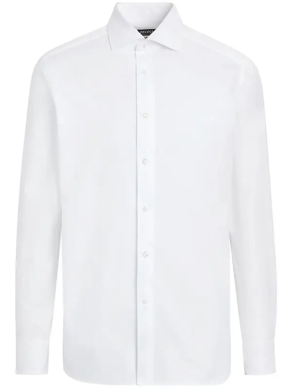 Zegna Tailored-cut Slim Shirt - White