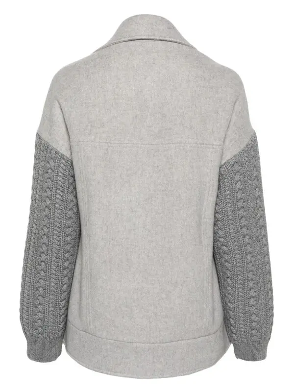 Eleventy Contrast-sleeve Jacket
