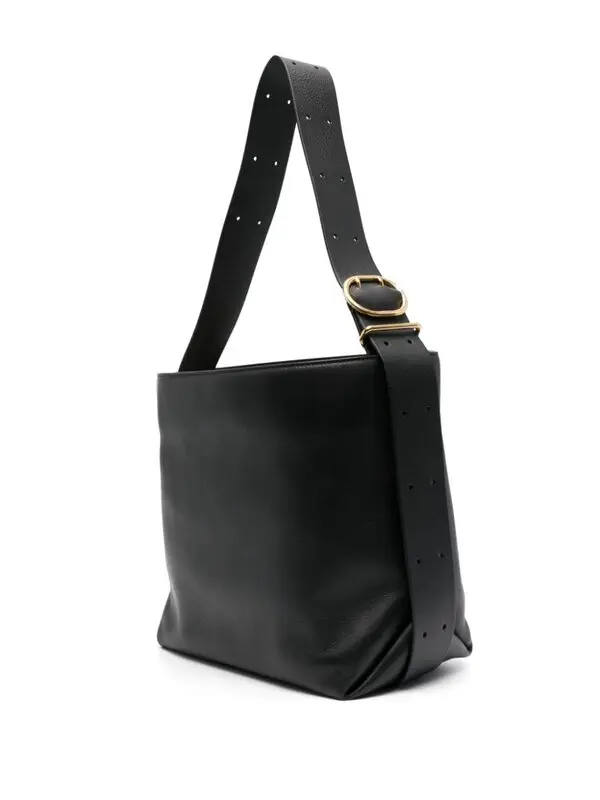 JIL SANDER Cannolo Leather Shoulder Bag