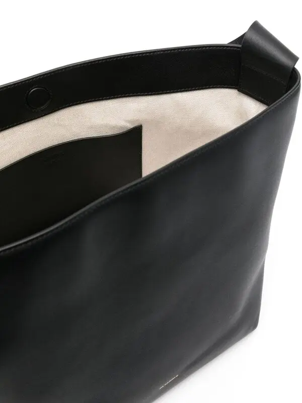 JIL SANDER Cannolo Leather Shoulder Bag