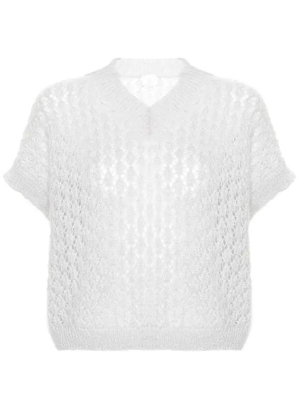 Eleventy V-neck Knitted Top