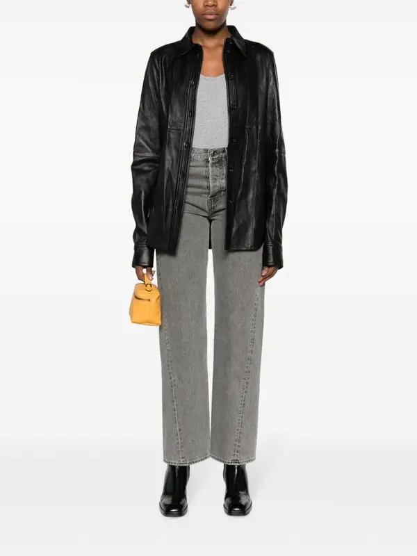TOTEME Twisted Seam Denim Jeans - Grey