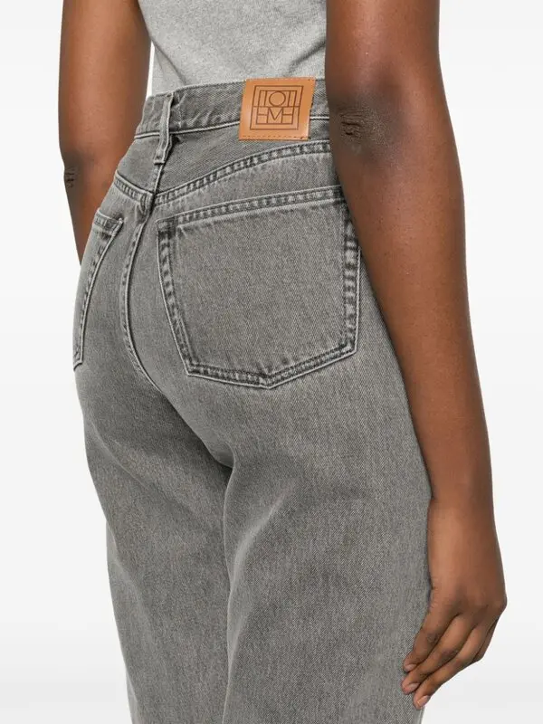 TOTEME Twisted Seam Denim Jeans - Grey