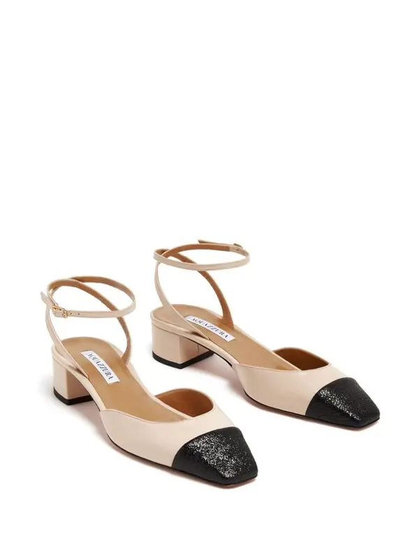 AQUAZZURA Two-tone Leather Pumps - Neutrals