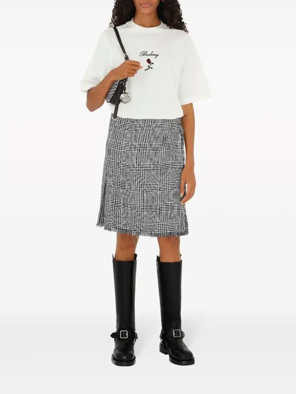 Burberry Rose Cotton T-shirt - White