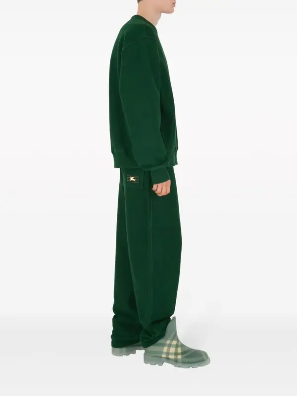 Burberry Ekd Logo-patch Cotton Track Pants