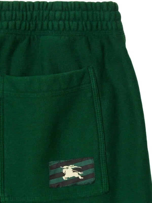 Burberry Ekd Logo-patch Cotton Track Pants