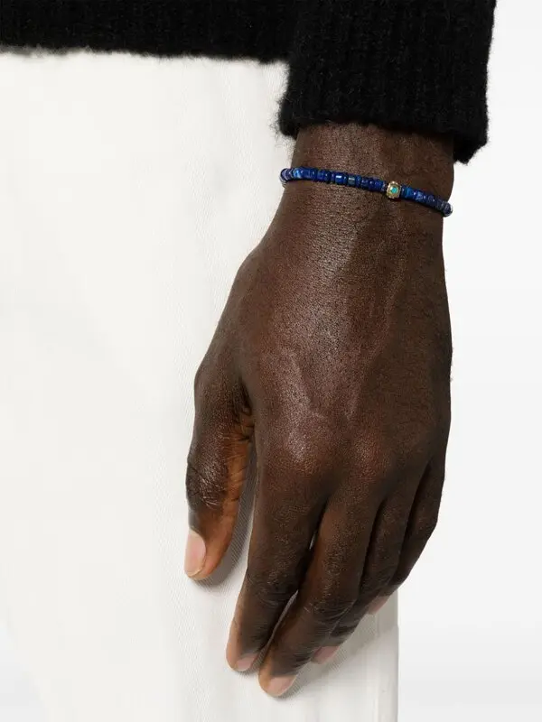 Luis Morais 14kt Yellow Gold, Lapis Lazuli, And Turquoise Bead Bracelet