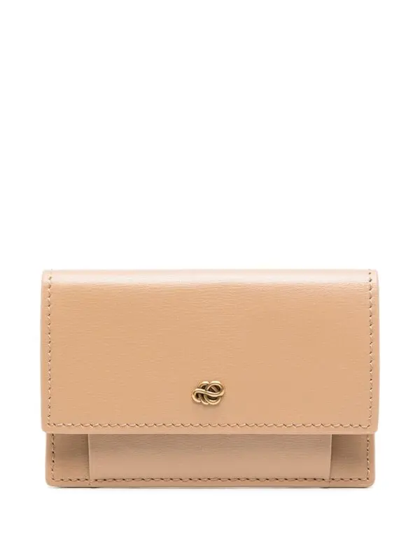 BY MALENE BIRGER Aya Logo-plaque Leather Wallet - Neutrals