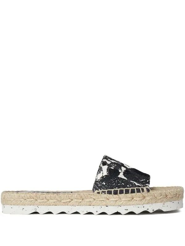 Stella McCartney Gaia Moth Espadrille Slides - Neutrals