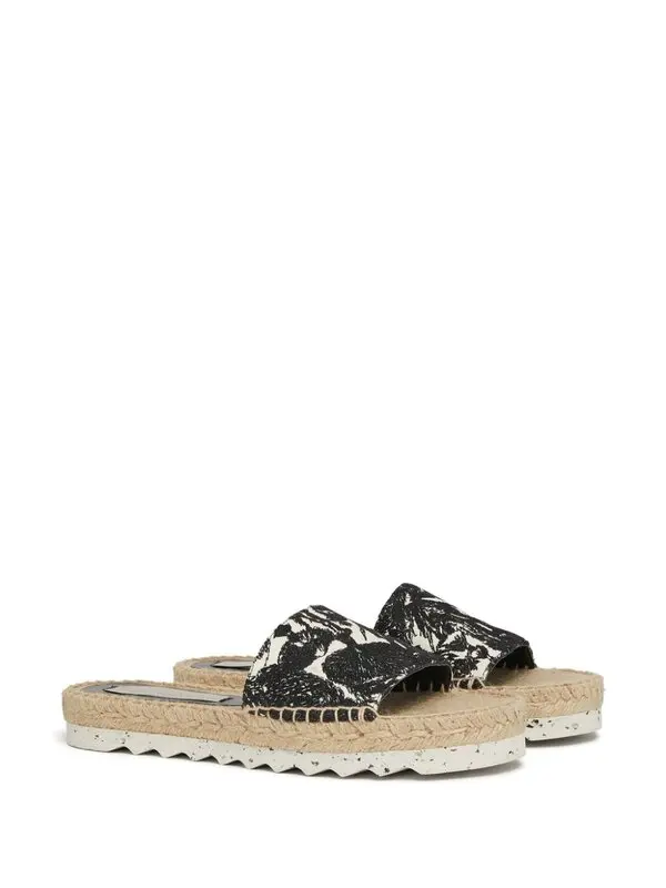 Stella McCartney Gaia Moth Espadrille Slides - Neutrals