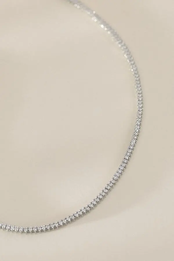 Anthropologie Classic Tennis Necklace