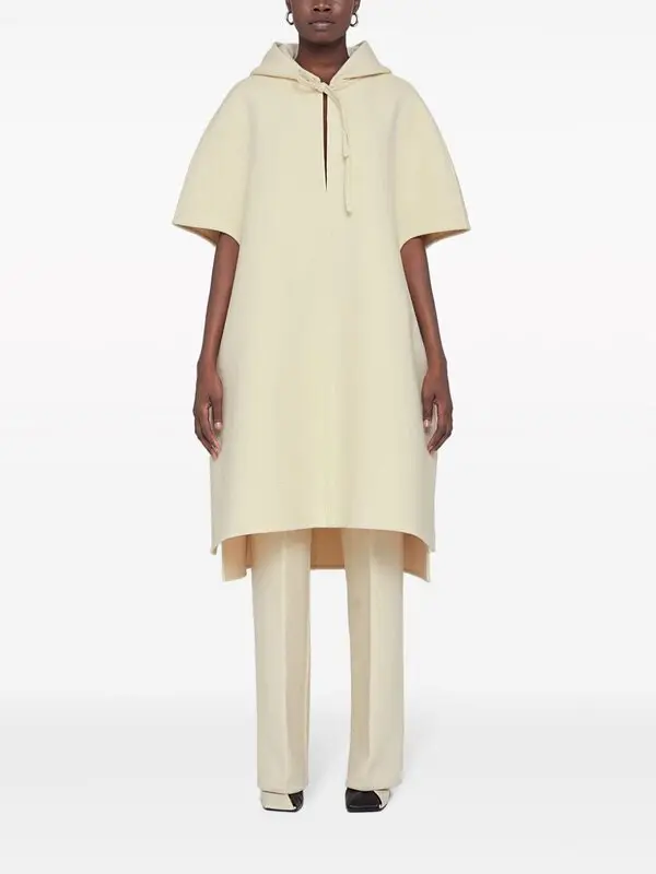 JIL SANDER Short-sleeve Hooded Cape