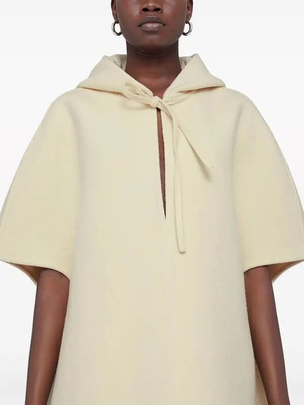 JIL SANDER Short-sleeve Hooded Cape