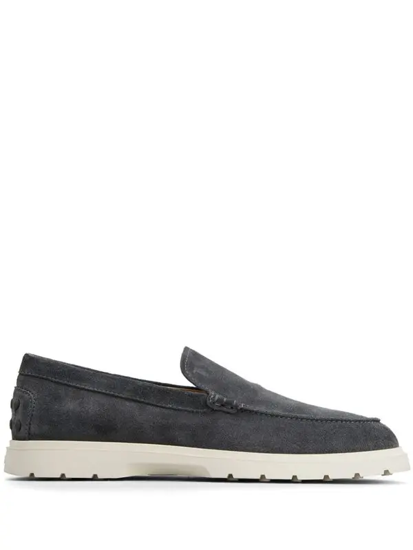 TOD'S Logo-debossed Suede Loafers