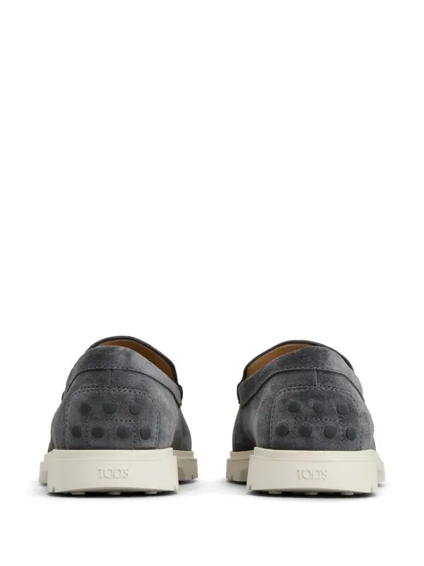TOD'S Logo-debossed Suede Loafers