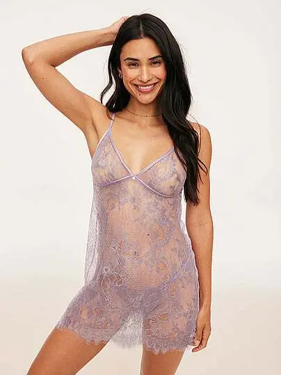 Victoria's Secret Adore Me Addison Babydoll & Panty Set - Purple