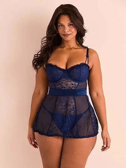 Victoria's Secret Adore Me Etty Babydoll - Blue