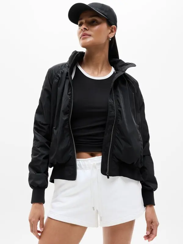 Athleta Jetset Bomber Jacket - Black