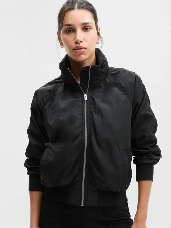 Athleta Jetset Bomber - Black