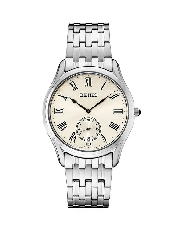 SEIKO Essentials 39mm Watch - Ivory/silver