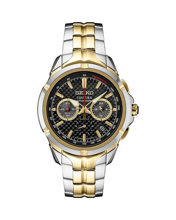 SEIKO Coutura Chronograph 42mm - Black/two-tone