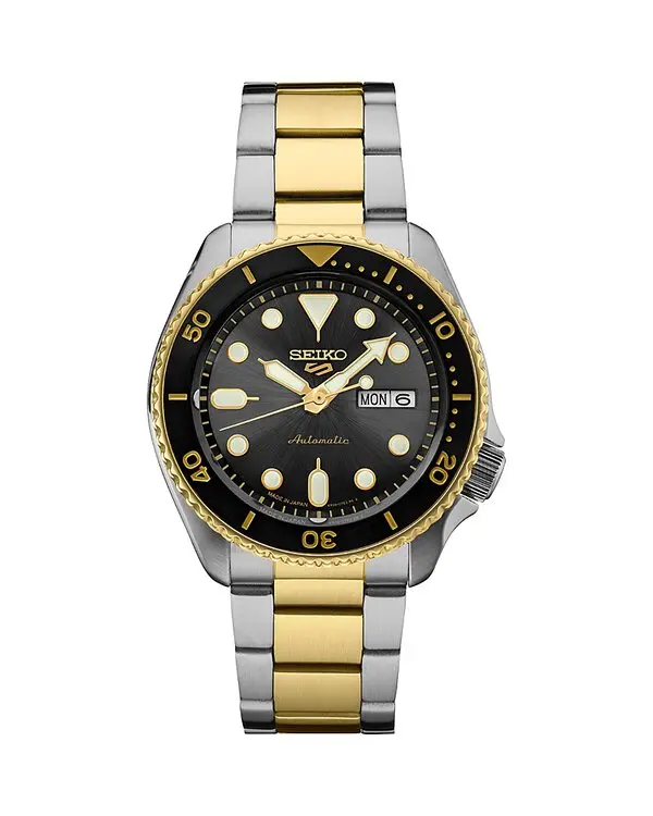 SEIKO 5 Sports Watch, 43mm - Black/two-tone