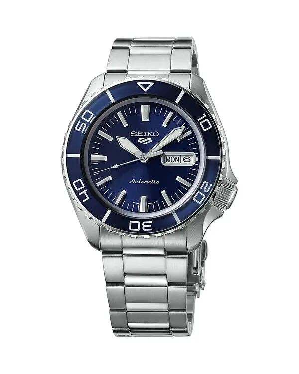 SEIKO 5 Sports Watch, 43mm - Blue/silver