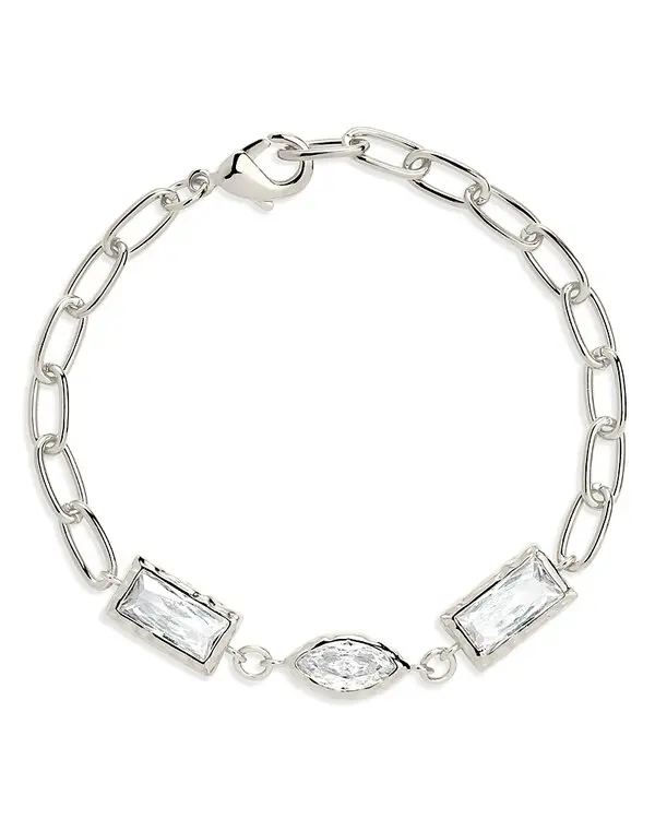 Sterling Forever Tate Charm Bracelet - Silver