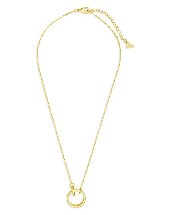 Sterling Forever Interlocking Necklace - Gold