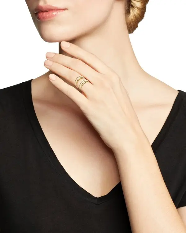 ALBERTO AMATI 14k Yellow Statement Ring