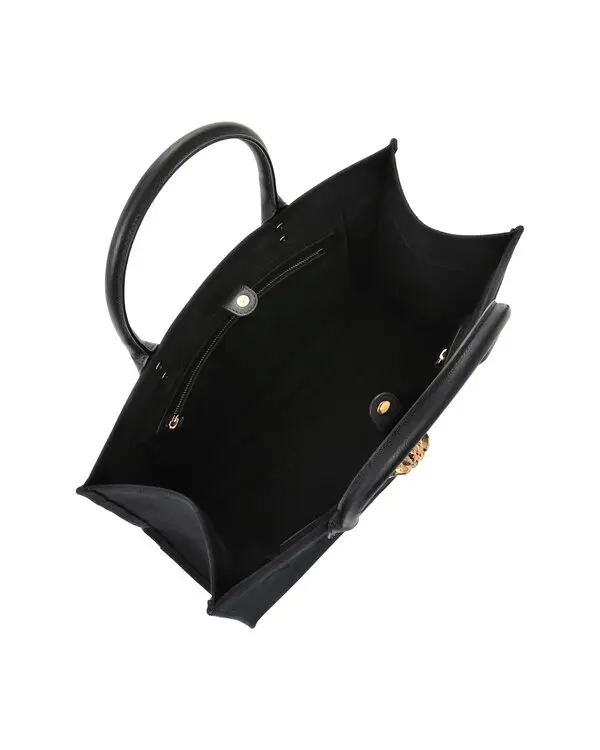 Versace La Medusa Large Tote Bag - Black/silver