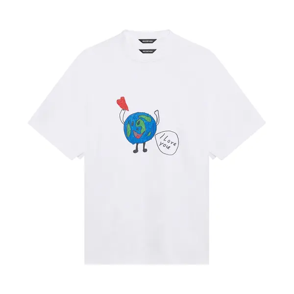 Balenciaga Graphic Print Oversized T-shirt