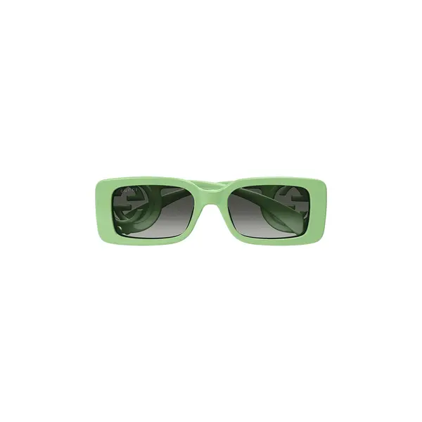 Gucci Rectangular Frame Sunglasses - Green